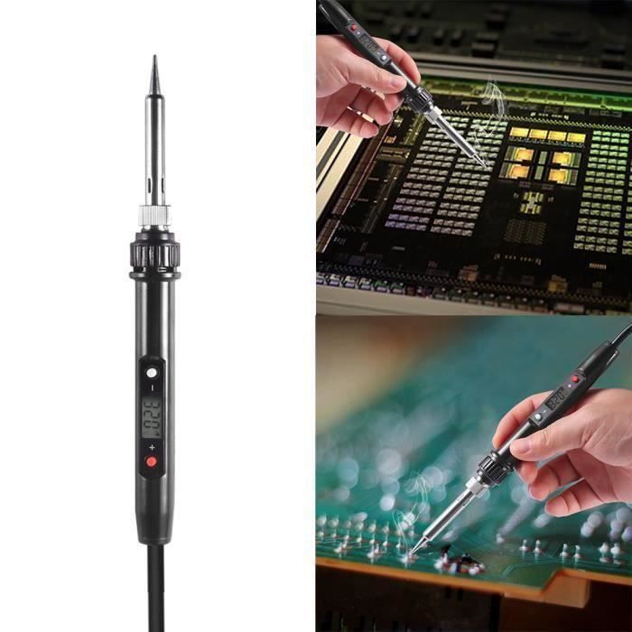Fer à souder, fer à souder électrique lcd affichage numérique température constante fer 80w 220v ...