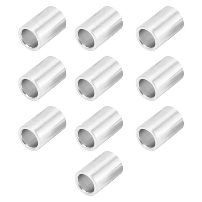 Entretoise ronde en aluminium ZERONE - Diamètre intérieur 6mm, diamètre ...