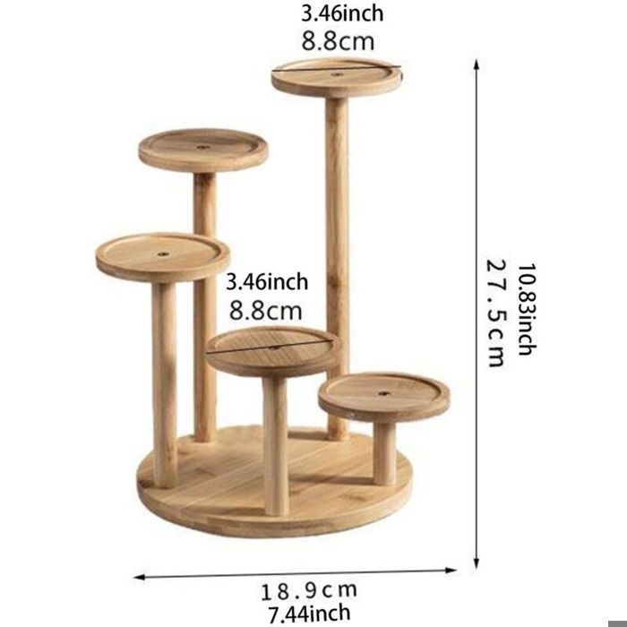 Support plantes de table en bois, 5 niveaux - Cdiscount Maison
