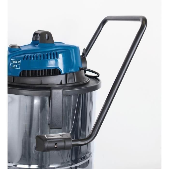 Aspirateur eau et poussière Scheppach - ASP50-ES - Cuve inox 50L - 1400W - Cdiscount Bricolage