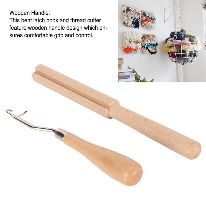 Crochet de loquet plié en bois - VBESTLIFE - Kit de Crochet à Loquet en ...
