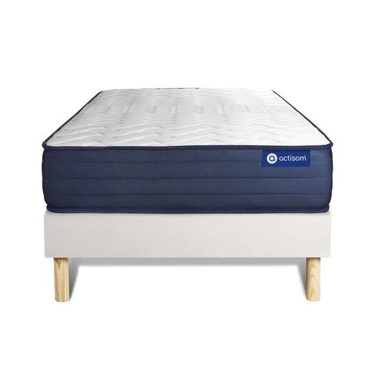 Ensemble matelas ACTILATEX LIFE 80x190 Latex et Mémoire de forme 5zones de confort + sommier KIT ...