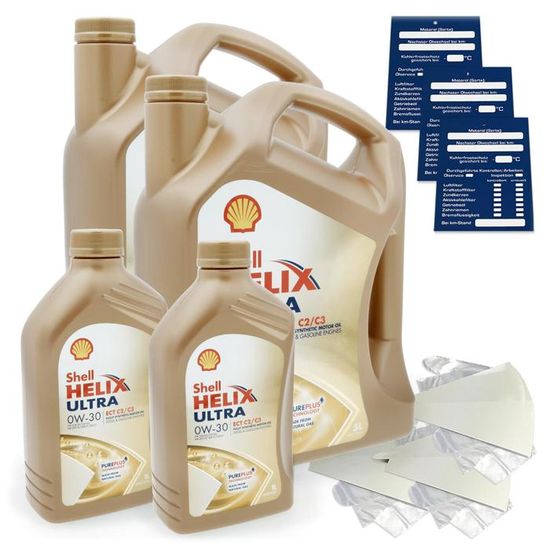 12 litres original Shell Helix Ultra ECT Shell - Cdiscount Auto
