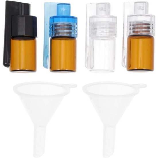 6Pcs Snuff Bullet Bottle Bottle Poche Spice Avec Subson De Rangement D ...