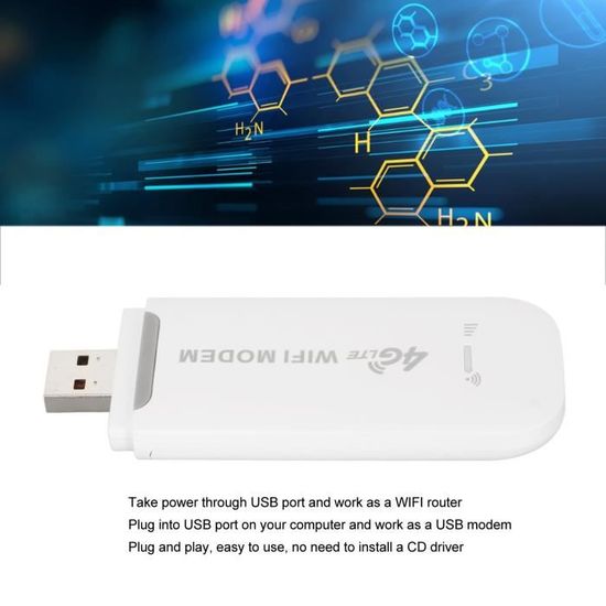 LTE 4G USB MODEM WiFi HotSpot Point D'accès WiFi Mobile, Routeur Fil ...
