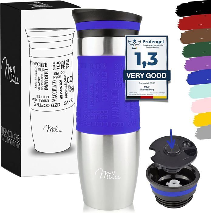Mug Isotherme Etanche 370Ml 450Ml Thermos Caf-Th I Tasse Isole Pour Caf Et Th Emporter Double ...