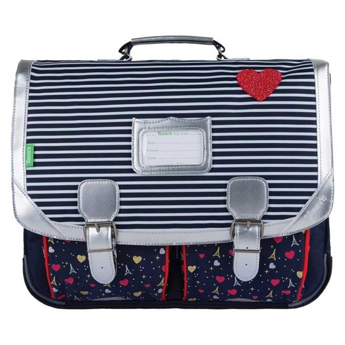 Cartable - Tann's - Emilie - 41cm - Bleu - Bouteilles recyclées - Fille ...