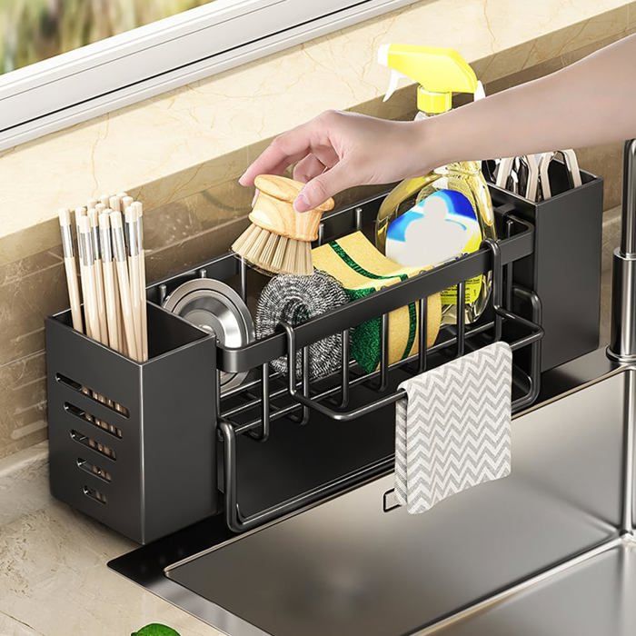 Porte Eponge Evier Cuisine, Organisateur Evier Cuisine, Rangement ...