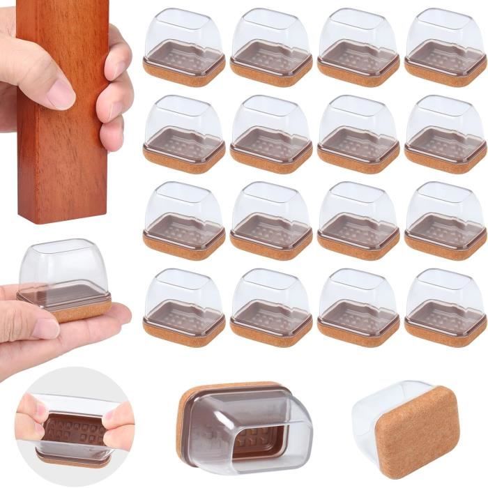 Protection Pied de Chaise,Patin Silicone pour Mobilier,Embout de Chaise ...
