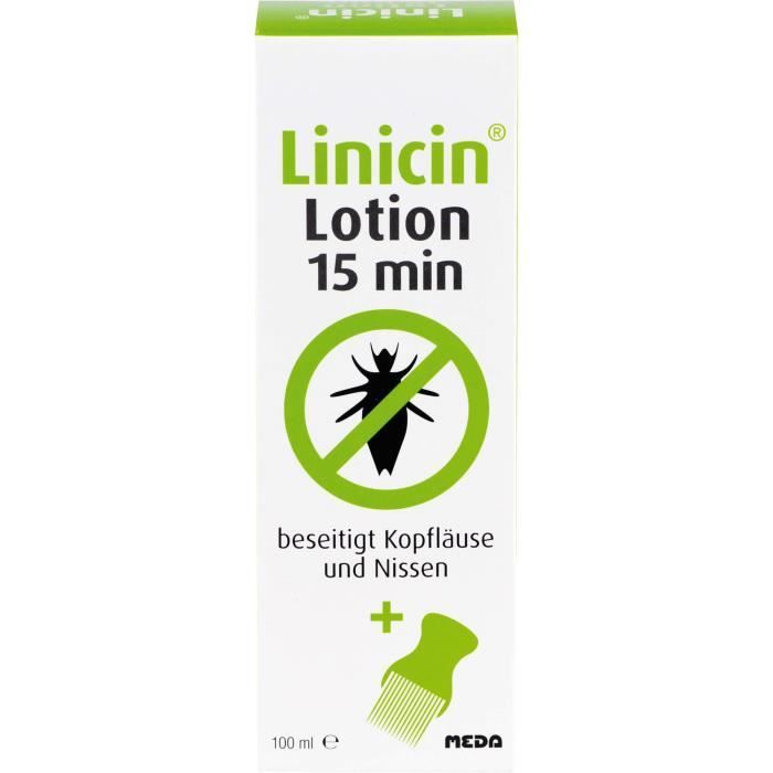 Linicin Lotion 15 min mit Läusekamm, 100 ml Lotion - Cdiscount Santé ...