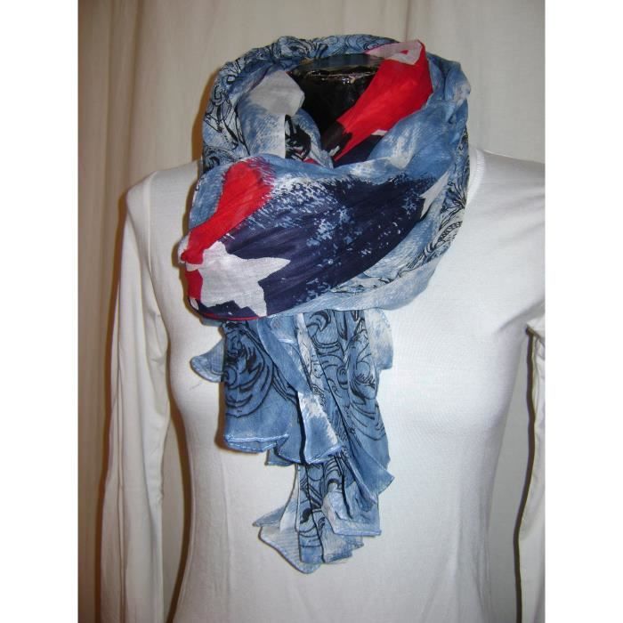 CHECHE ECHARPE FOULARD PAREO "HAPPY FEW" DRAPEAU ANGLAIS - Cdiscount ...