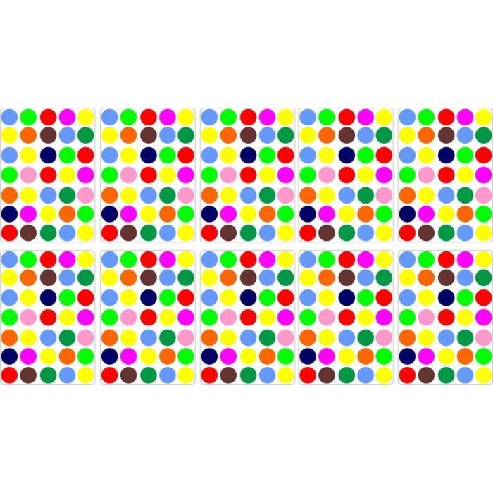 Lot gommettes autocollantes enfant ronde r4 - Cdiscount Jeux - Jouets