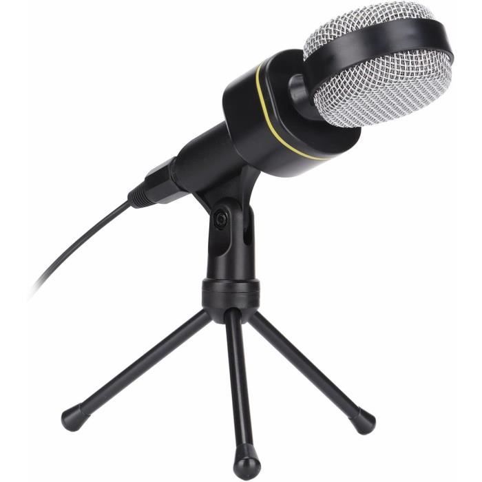 Micro De Jeu, Trépied Pliable À Prise 3,5, Microphone De Studio ...