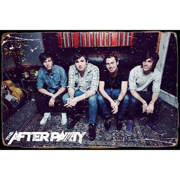 After Party Logo Poster Panneau Mural en étain rétro Art Peinture de ...
