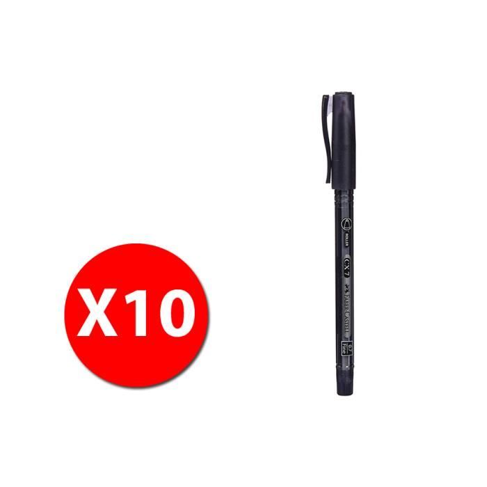 Faber Castell 256899 - Stylo à bille Ink-Relax Cx-7 - 0.7mm - Noir ...