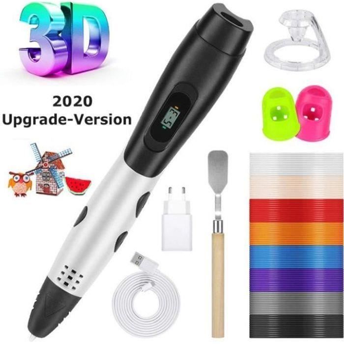 PIMPIMSKY Stylo 3D Professionnel 2020 Nouveau Cadeaus 3D Pen kit 12 Multicolores Filament PLA ...