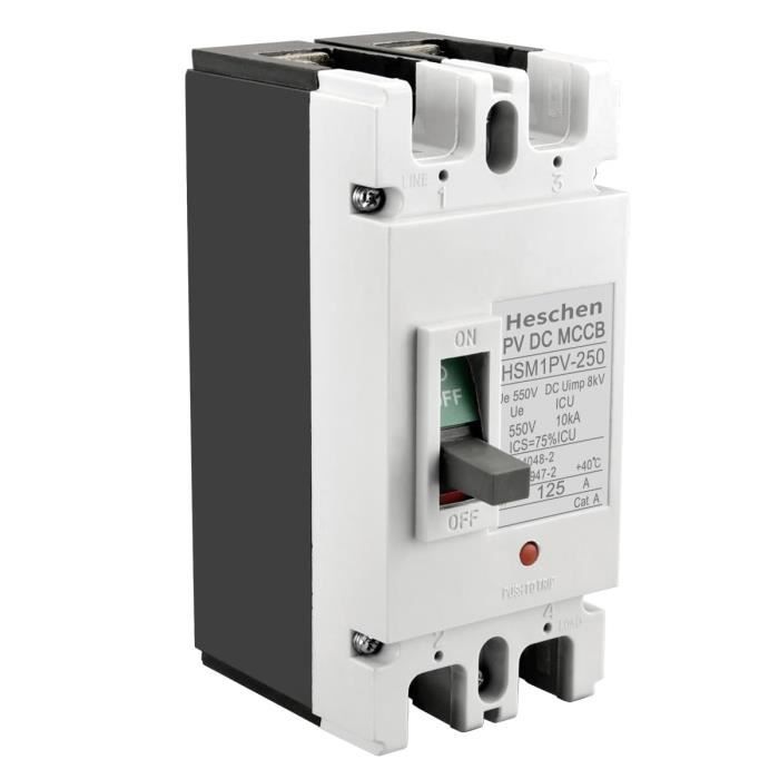 Disjoncteur Dc À Boîtier Moulé Mccb, Hsm1Pv-250, 2 Pôles, Dc550V 125A ...