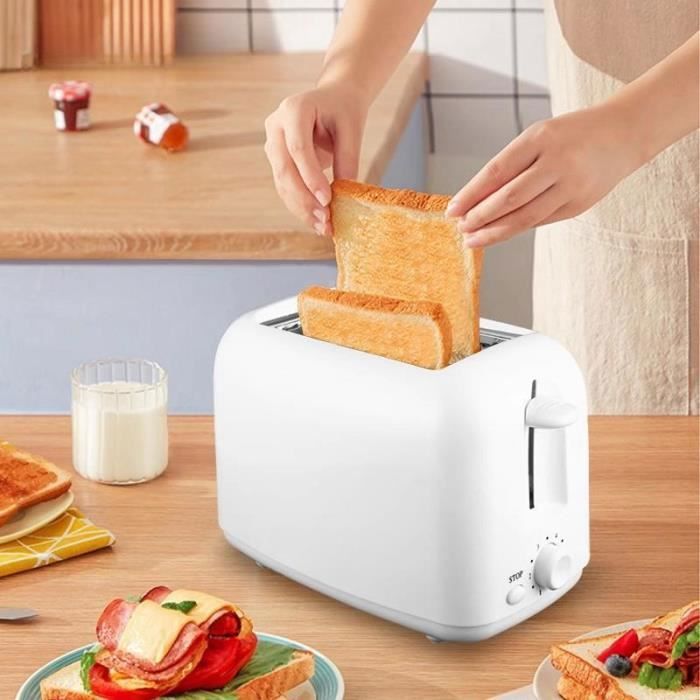Grille-pain 650 W, 2 fentes, 6 Niveaux de Grillage, éjection ...
