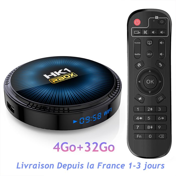 Boîte de télévision intelligente Android 11 T95 HK1RBOX - Double Wifi ...