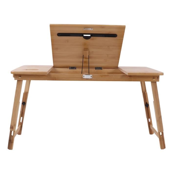 HURRISE table de lecture Lit pour ordinateur portable en bambou ...