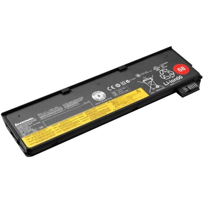 Lenovo ThinkPad Battery 68 Batterie de portable 1 x Lithium Ion 3 ...