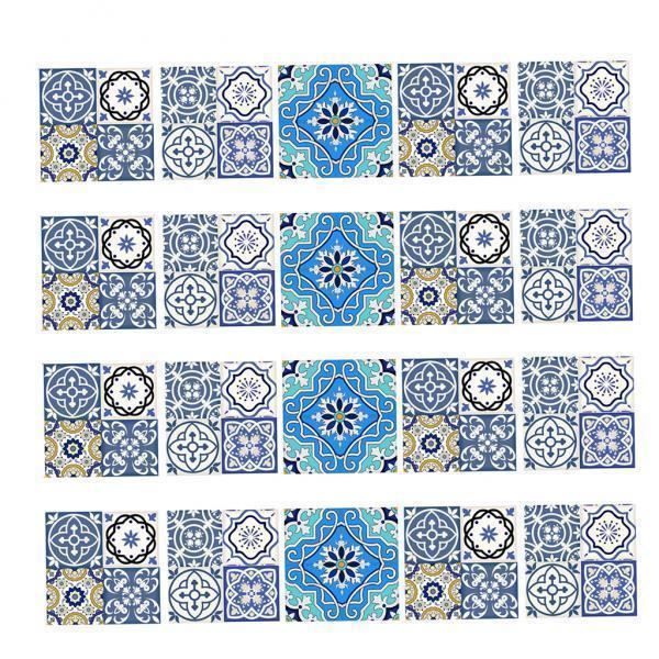 2x 20 Pièces Cuisine PVC Auto-Adhésif Mosaïque Autocollants Huile ...