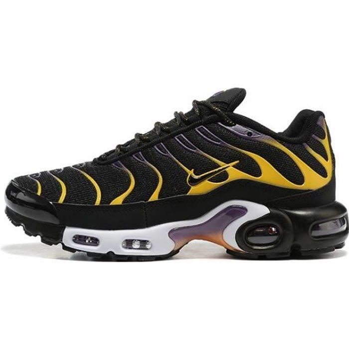 Basket Nike TN Plus Chaussures 38909 405 Noir et jaune Hommes noir et ...