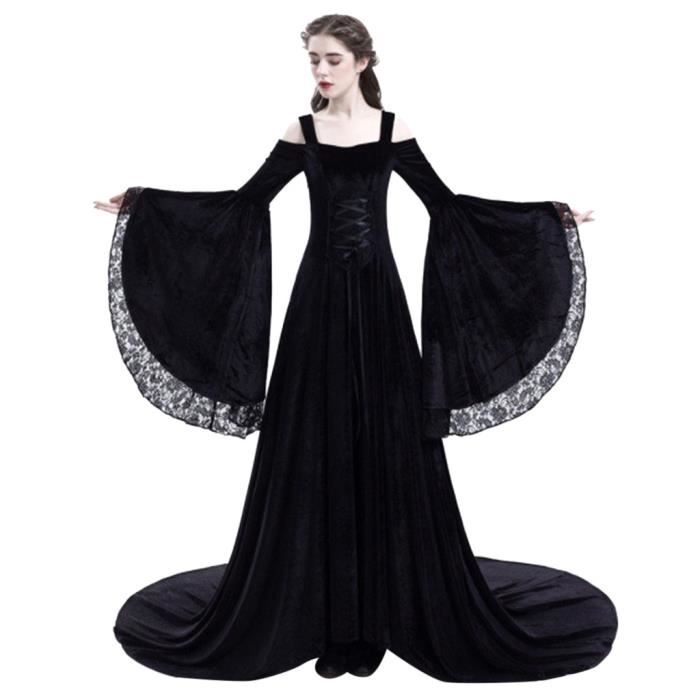 Femmes Rétro fête médiévale Princesse Renaissance cosplay dentelle ...