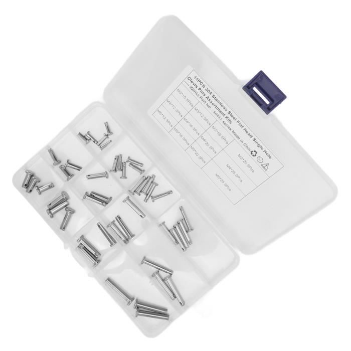 Kit d'assortiment de goupilles de chape en acier inoxydable - SALUTUYA ...