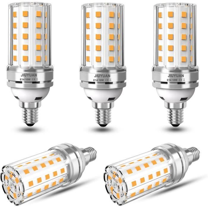 Ampoule Led E14 10W 3000K Blanc Chaud 1000Lm Équivalent Ampoules À Incandescence 80W, Ampoules ...