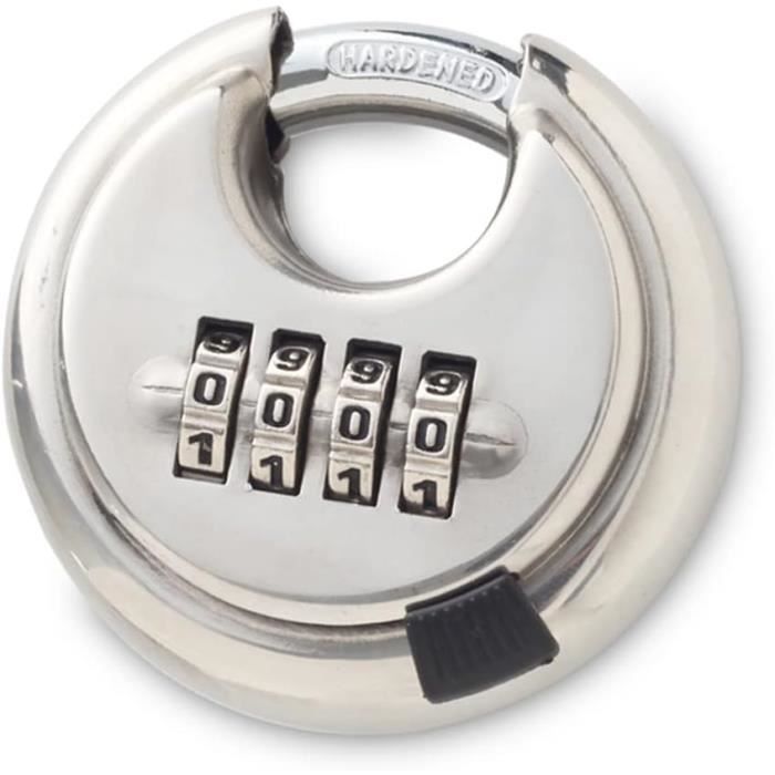 Lxoraziy Cadenas Rond de Mot de Passe, Cadenas à Code à 4 Chiffres ...