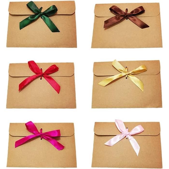 30 Pièces Enveloppes en Papier Kraft, Carte Cadeau Papier Kraft Enveloppe, Enveloppes Rétro Avec ...