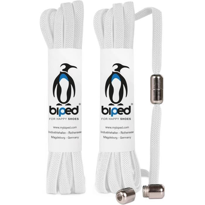 LACES 2 paires de lacets élastiques avec capsule métal twist-lock ...