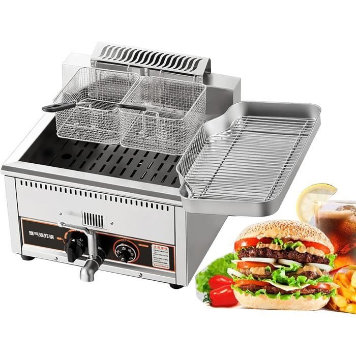 Friteuse Professionnelle À Gaz, Friteuse Commerciale En Acier ...