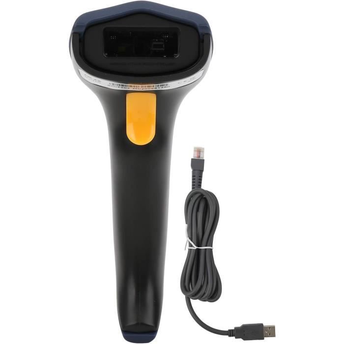 Lecteur De Codes-Barres Pistolet Portatif Usb Filaire 1D 2D Capteur ...