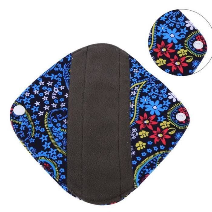 Serviettes hygiéniques lavable réutilisable Coussin sanitaire ...