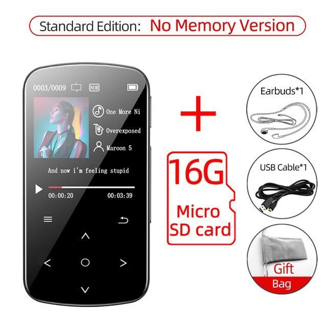 LECTEUR MP3,Add 16G TF Card--Mini lecteur MP3 Portable avec Bluetooth 5 ...