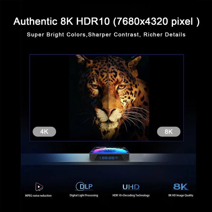 Android 13.0 TV Box, 8K Android Box 4G RAM 32G ROM RK3528 Quad-Core 64 ...