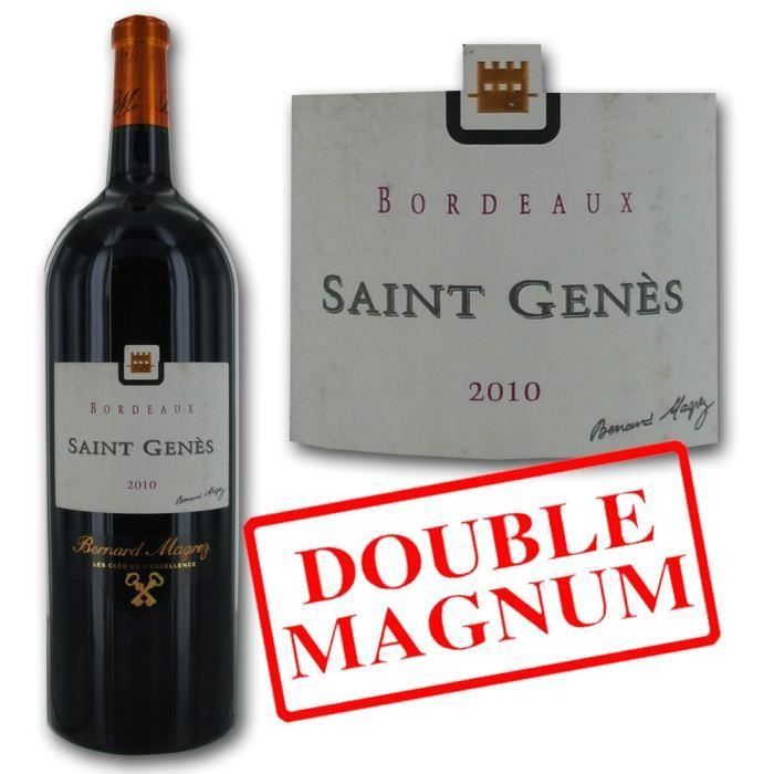 St Genès 2010 par Bernard Magrez Double Magnum 3L - La cave Cdiscount