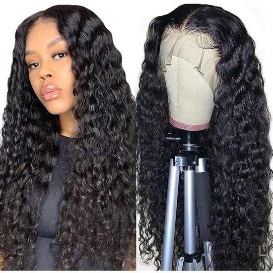 Perruque Brésilienne Lace Front 100% Perruque Cheveux Humain Wave Curly ...