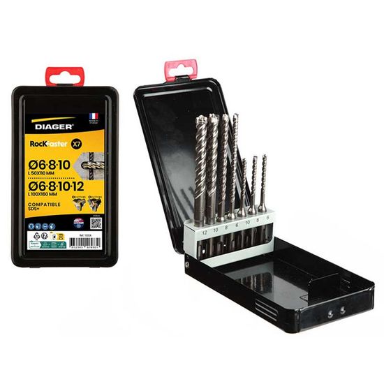 Coffret 7 forets béton SDS Plus Rockfaster - DIAGER - 1001R - Cdiscount ...