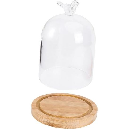 Centre De Table Cloche Avec Vitrine Dôme Coupole Fleurie Préservée Dôme ...