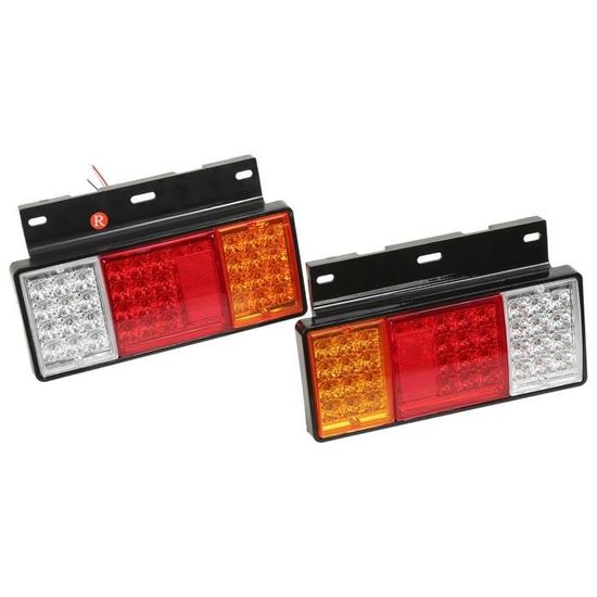Garosa Feu arrière de camion Paire de feux arrière 12V 44 LED de remplacement pour camion Isuzu ...
