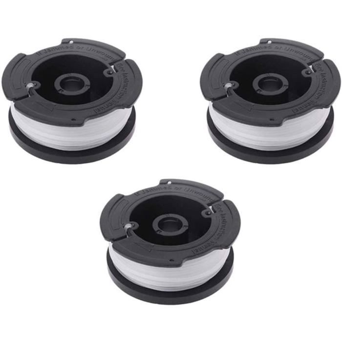 TETE - BOBINE - FIL ZKHONG Lot de 3 bobines de fil de rechange pour coupe-bordure Black + Decker ...