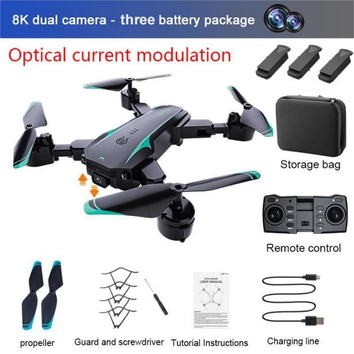 BU Double CE 8k 3B - Drone Professionnel 5G GPS HD, Photographie ...