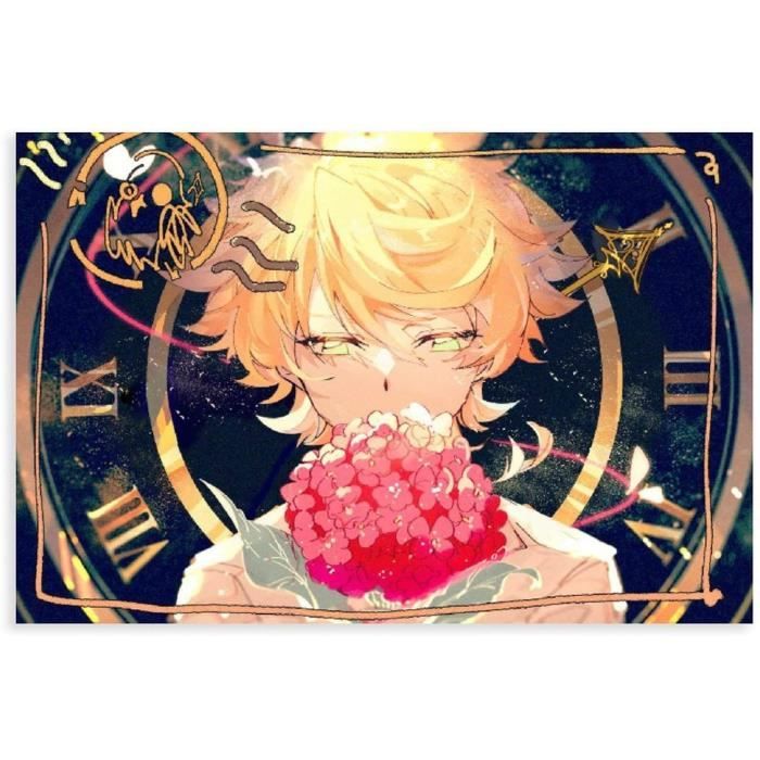 AIMASHI Poster de l'animé Emma The Promised Neverland - Décoration ...