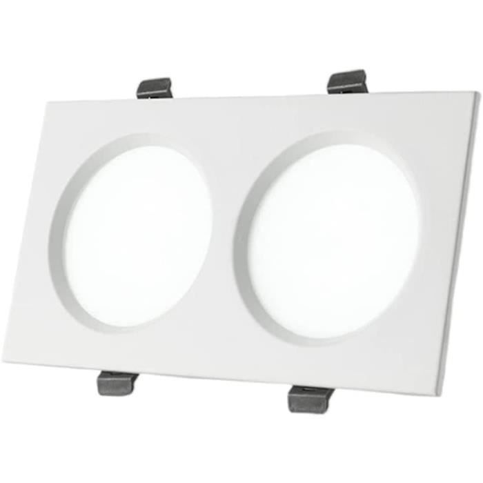 Spot De Plafond À Double Tête Ultra Fin Led Can Lights,Blanc Chaud 3000 ...