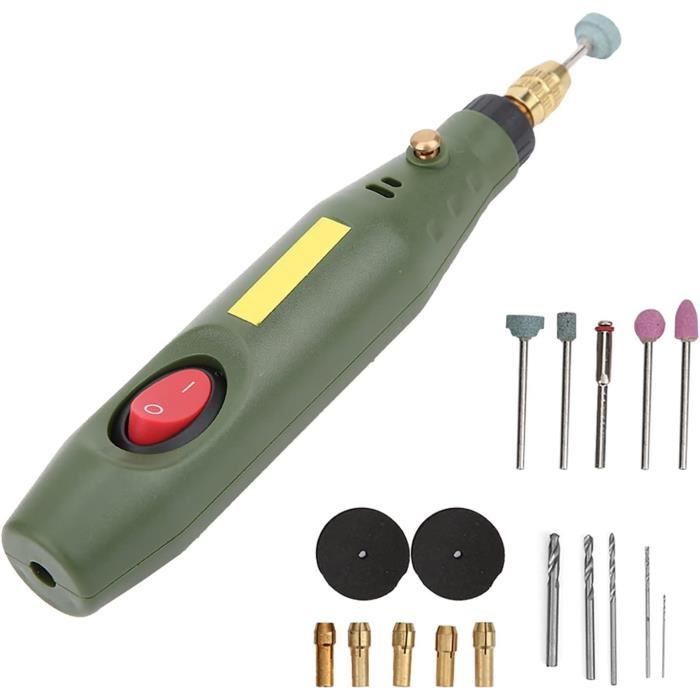 Kit D'Outils Rotatifs Électriques Mini Perceuse Électrique Meuleuse ...