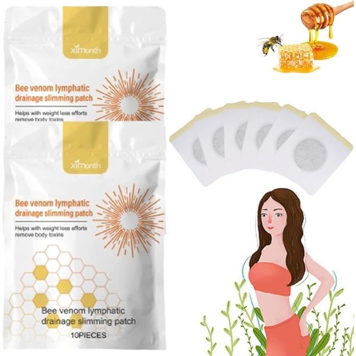 Patchs amincissants - Bee Venom - Drainage lymphatique - 10 pièces ...
