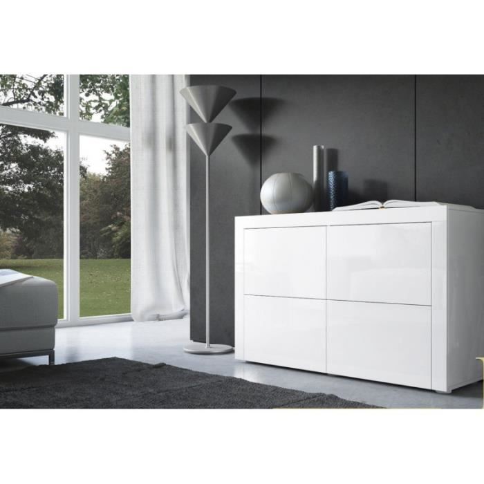 Commode design laquée blanche - Cdiscount Maison